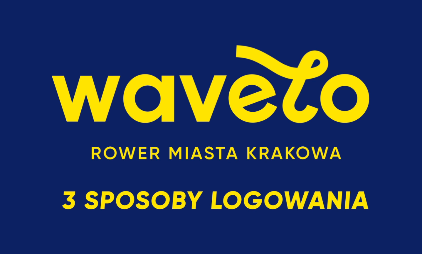 Wavelo | Krakow City Bike | 3 different ways to login | animated ...